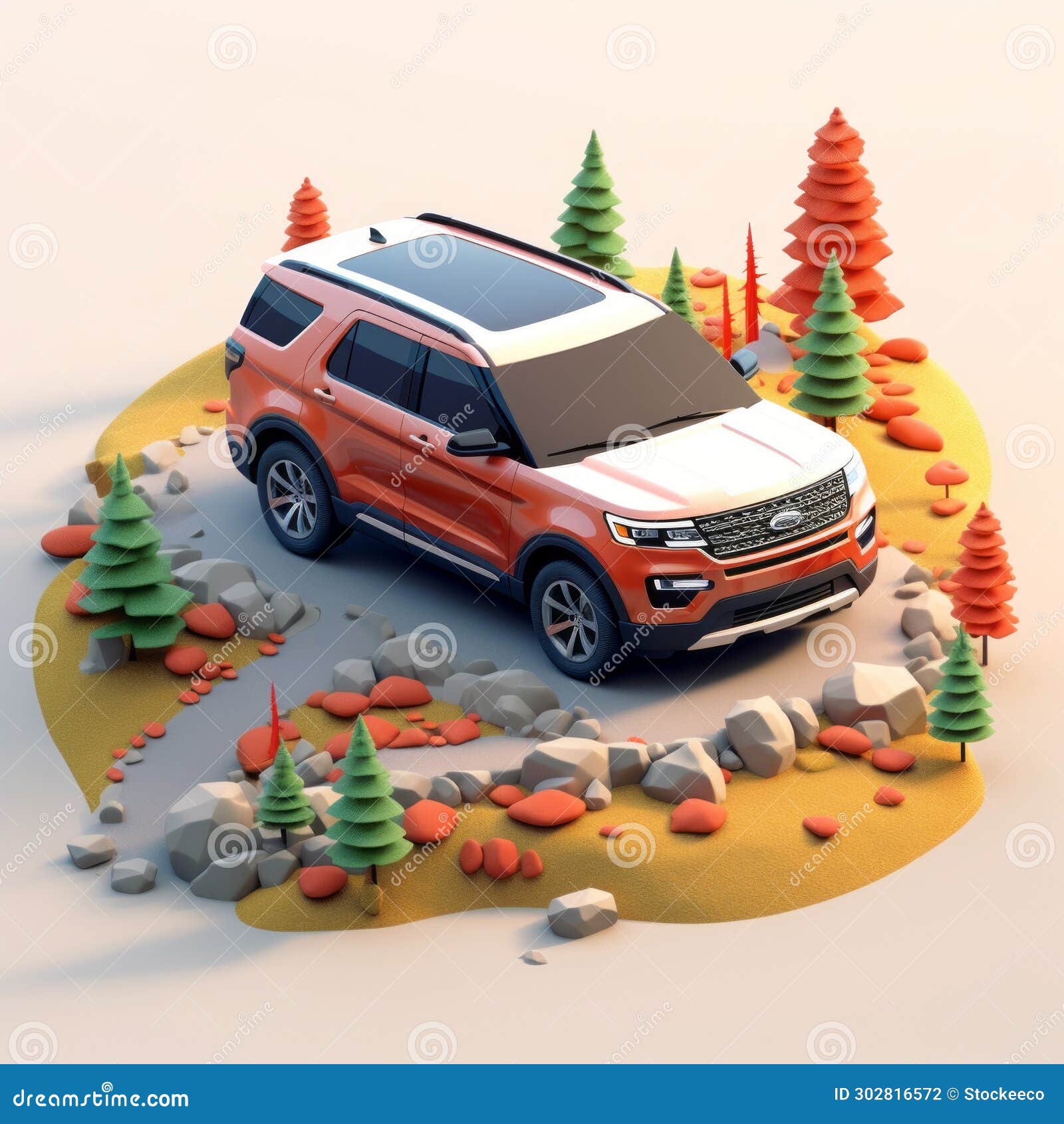 Ford Explorer: Multicolored Landscapes and Playful Illustrations in 3d ...