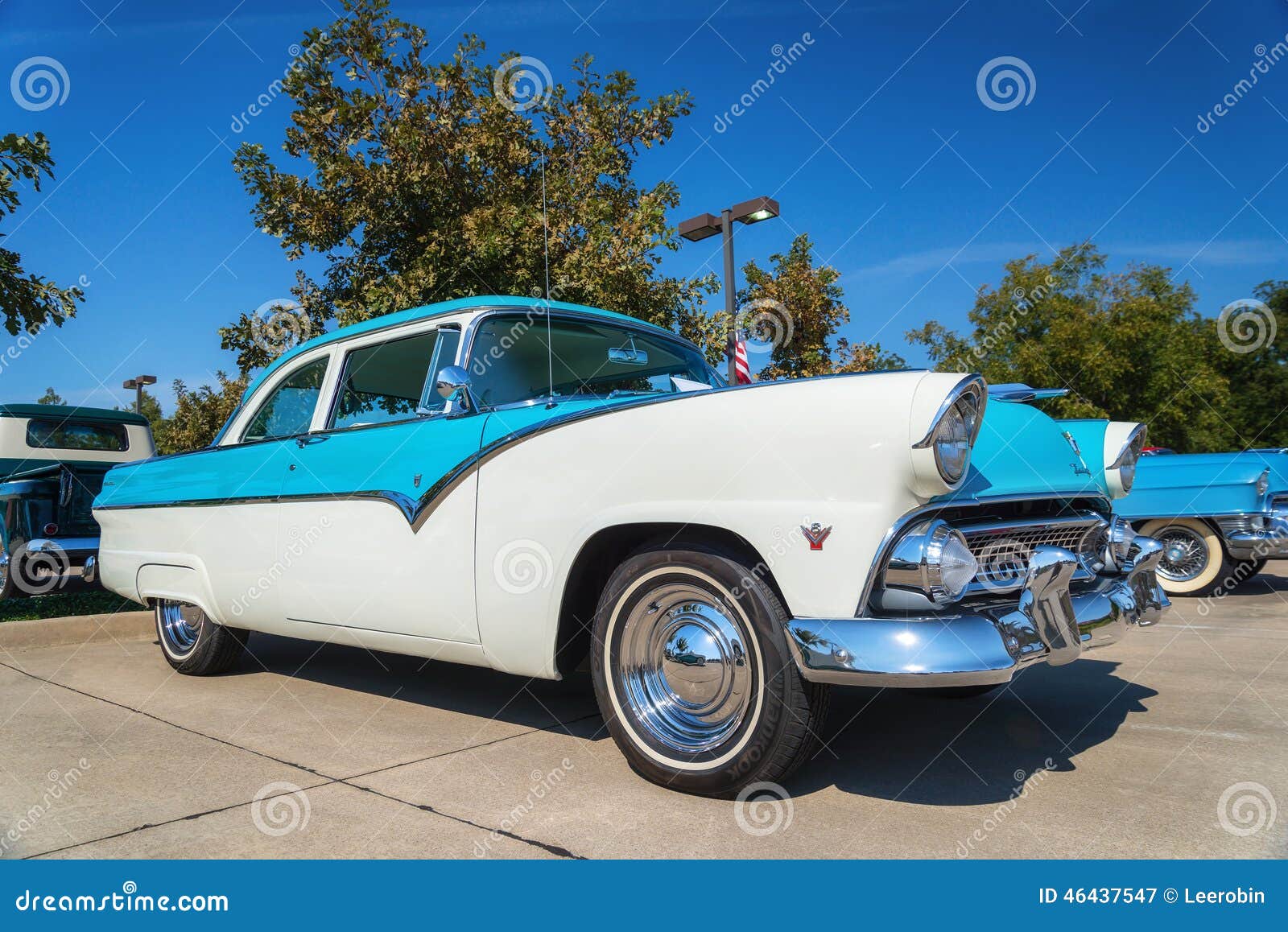 1955 Ford Fairlane Classic Car Editorial Photography - Image of ...