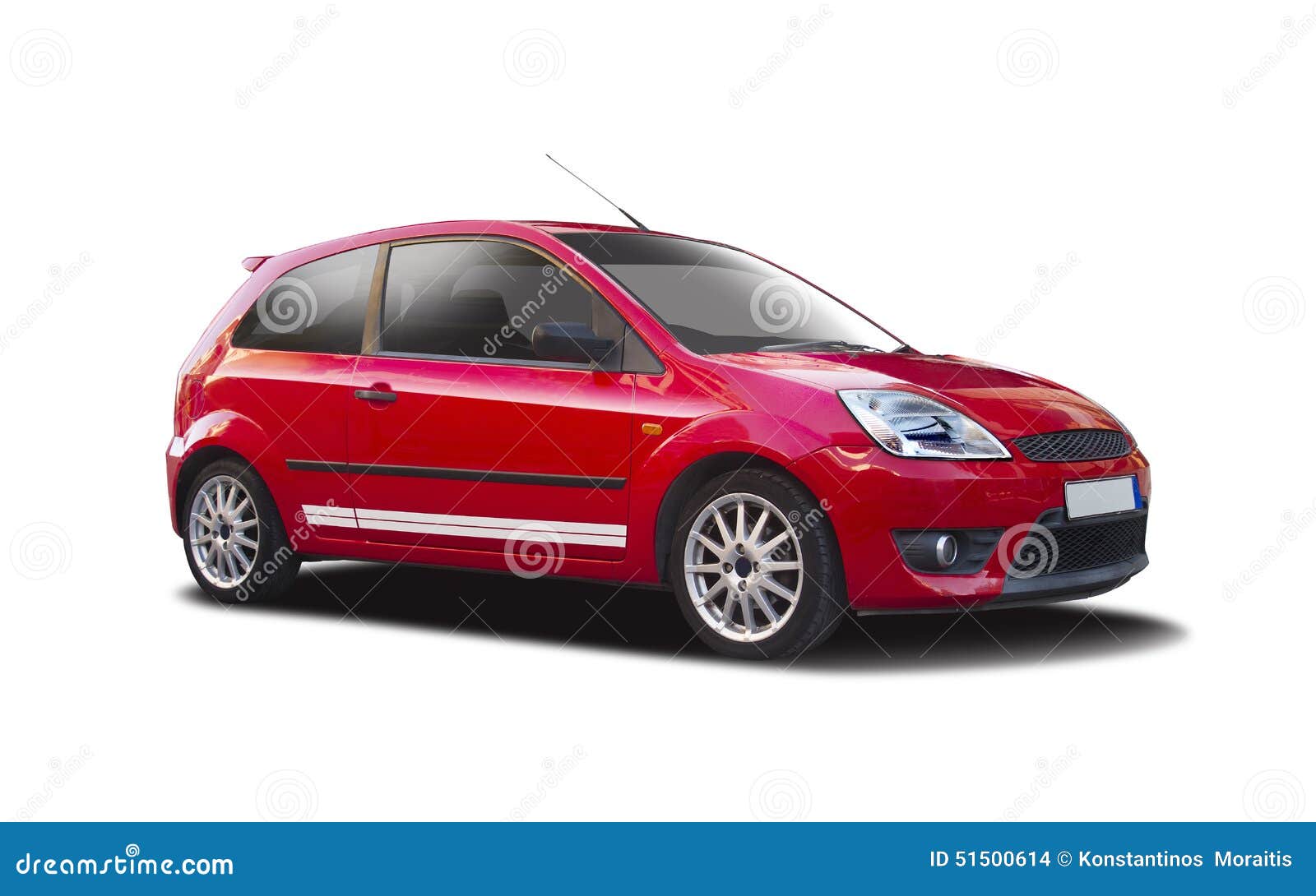Ford Fiesta stock photo. Image of small, isolated, side - 51500614