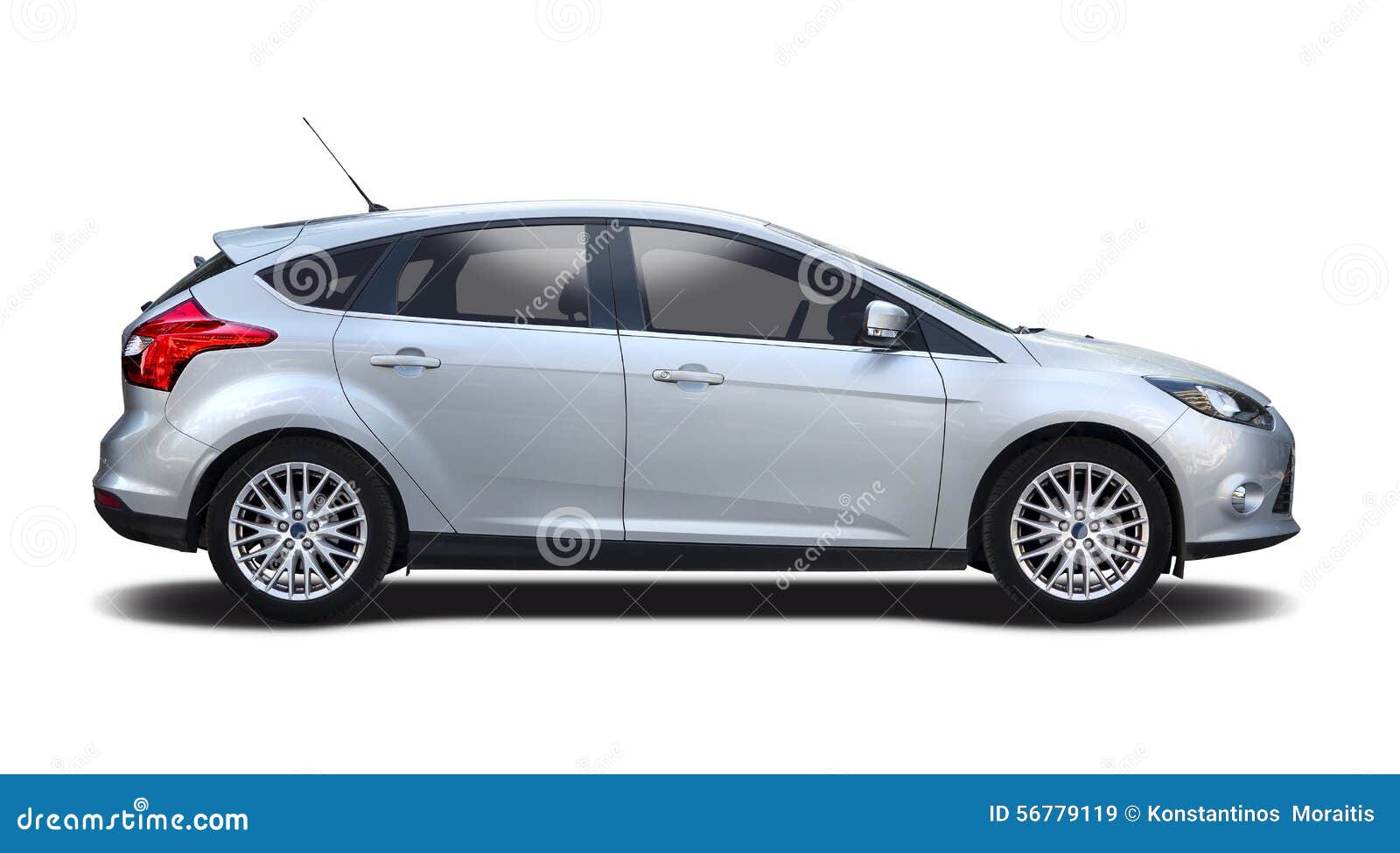 Ford Focus Third Generation Isolated on White Background Stock Image ...