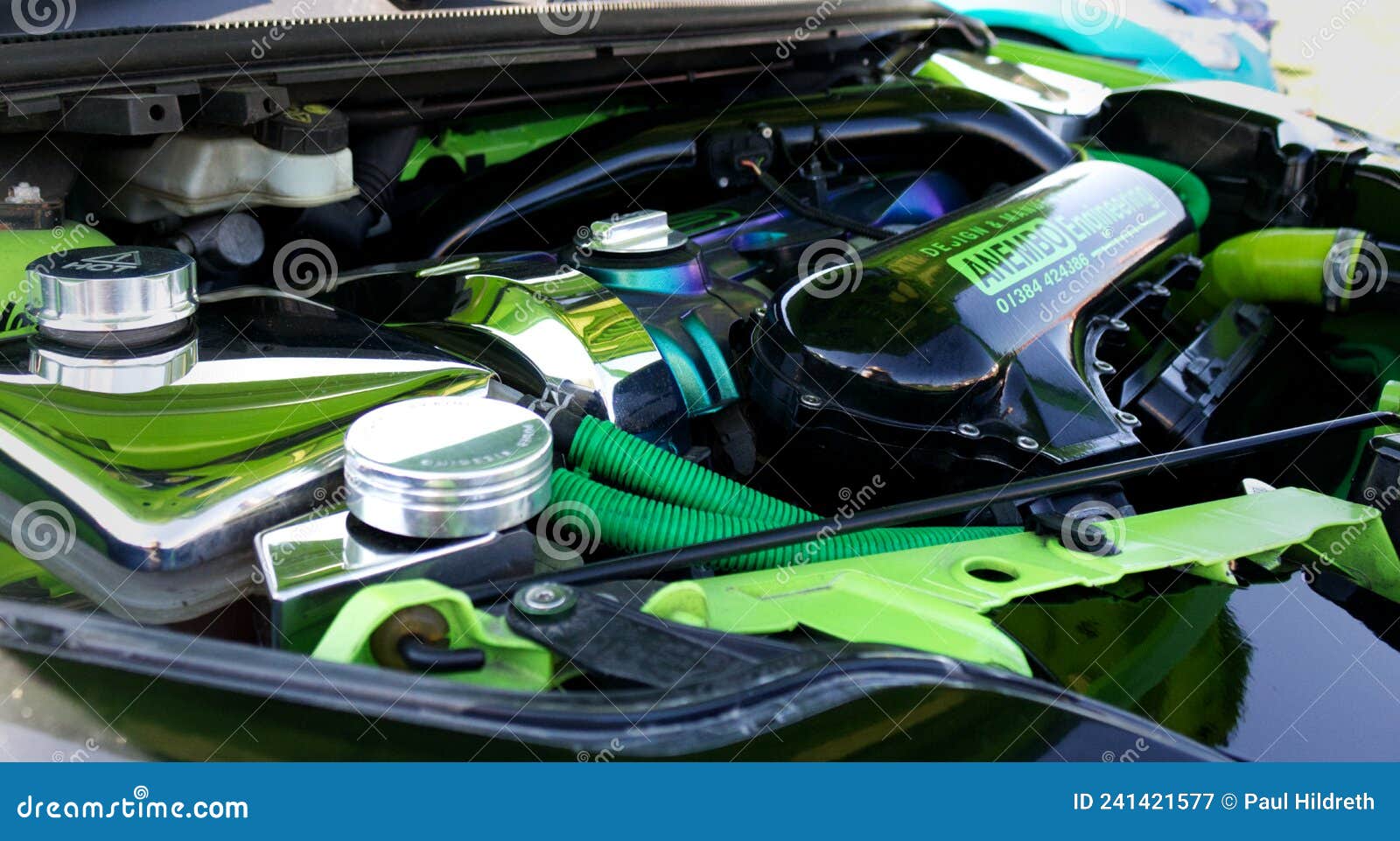 Ford Focus RS engine bay editorial photography. Image of show - 241421577
