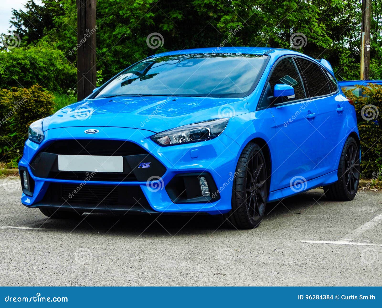 2016 Ford Focus RS - Nitrous Blue Editorial Stock Image - Image of ...