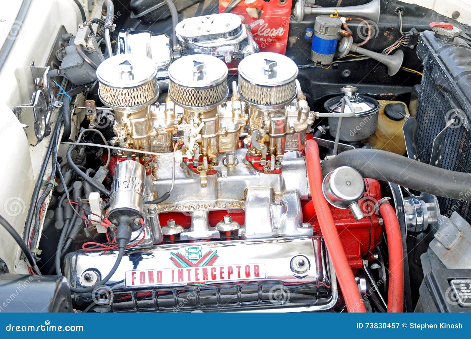 Ford interceptor engine editorial photography. Image of enging - 73830457