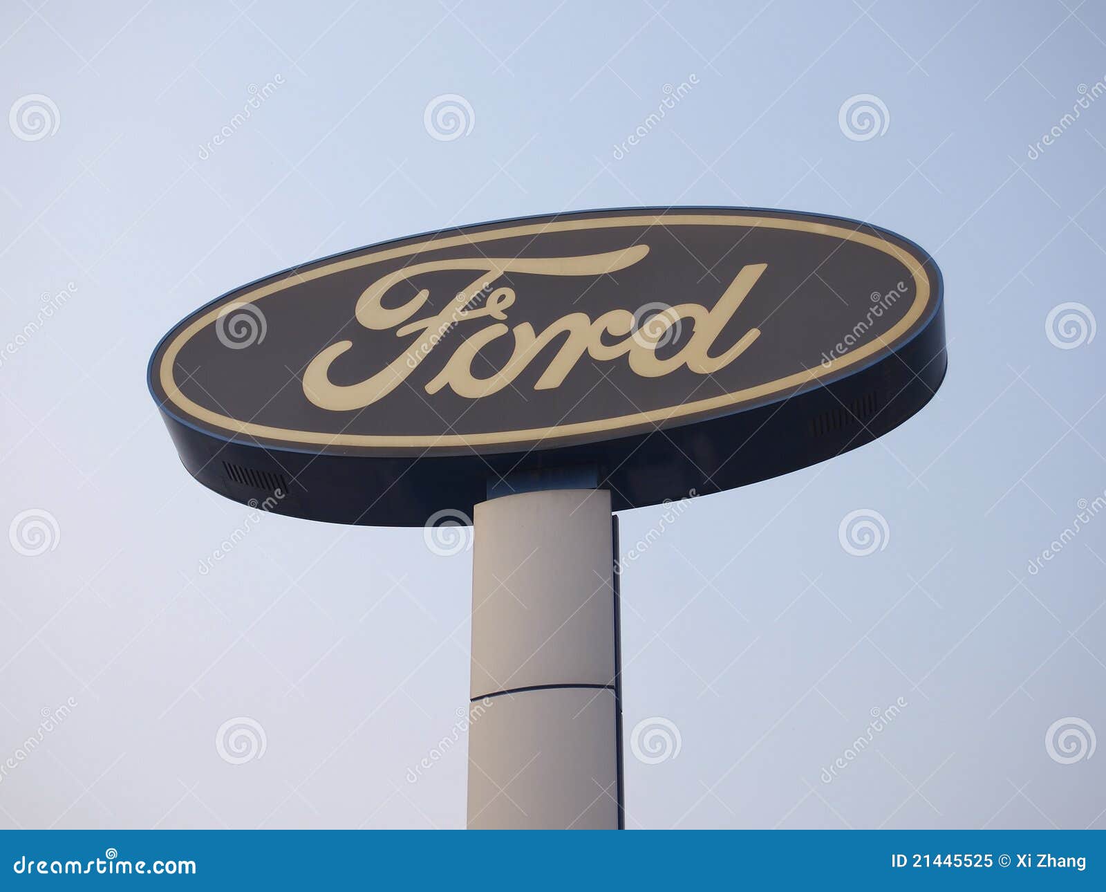 Ford Logo editorial image. Image of light, advertising - 21445525