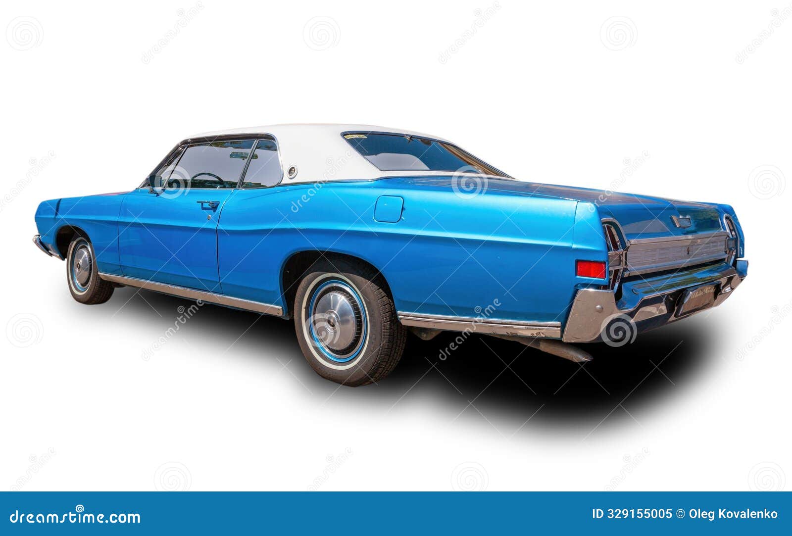 1969 Ford LTD 2-door Sedan. White Background Stock Image - Image of ...