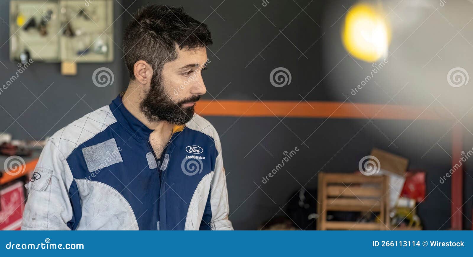 Ford Mechanic at work editorial stock image. Image of repair - 266113114