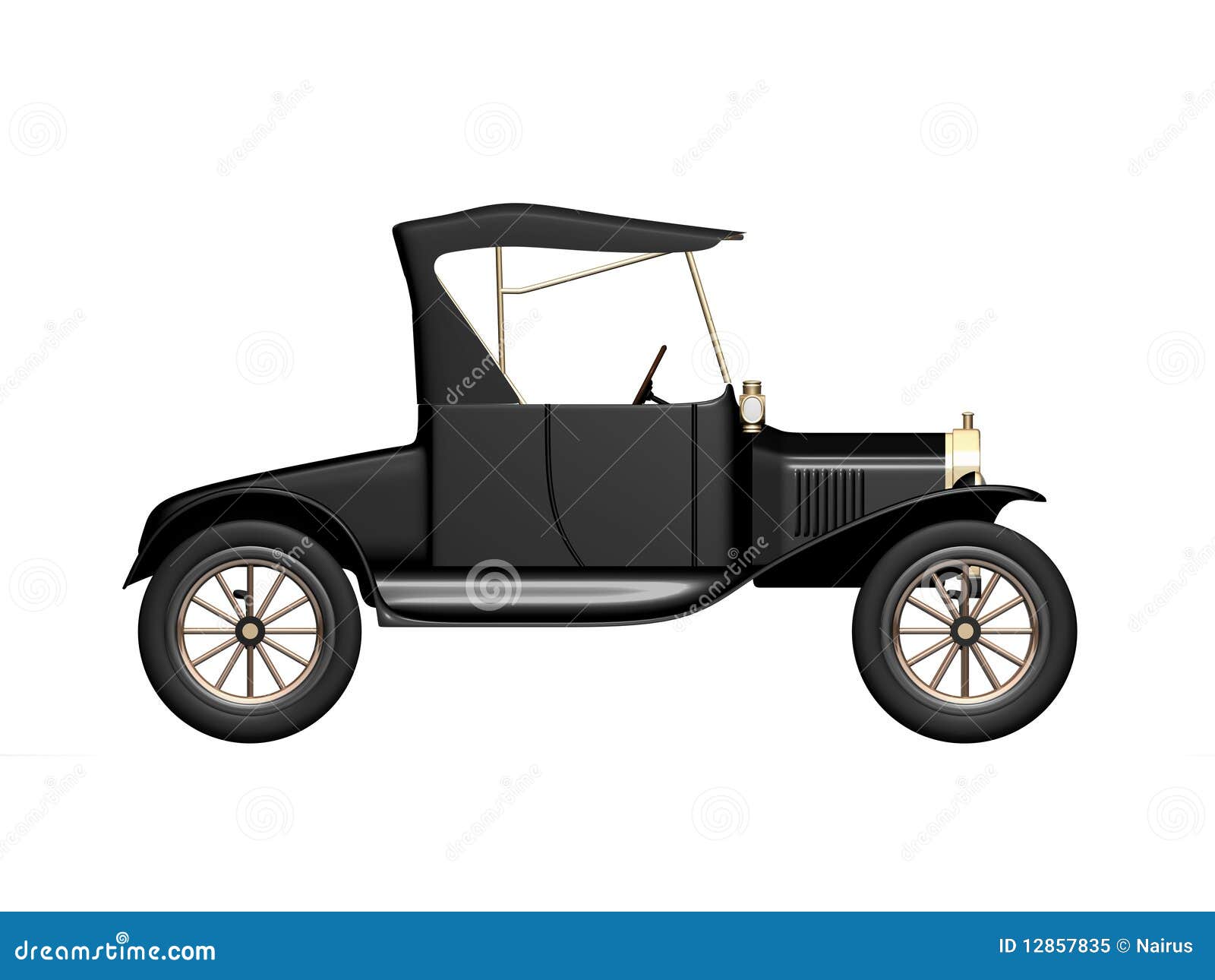 Ford Model T 4 stock illustration. Illustration of classic - 12857835