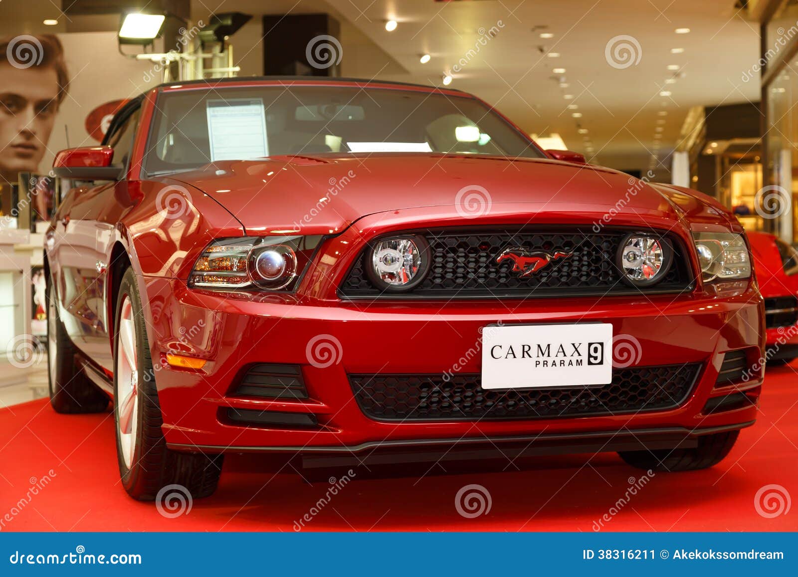 Ford Mustang Car on Display in Motor Show 2014 Editorial Photo - Image ...