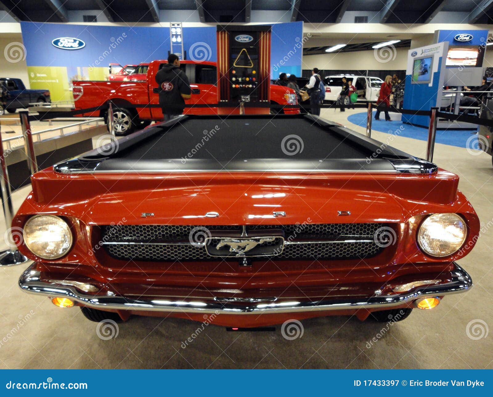 Ford Mustang Turned Into A Pool Table On Display Editorial Photo ...
