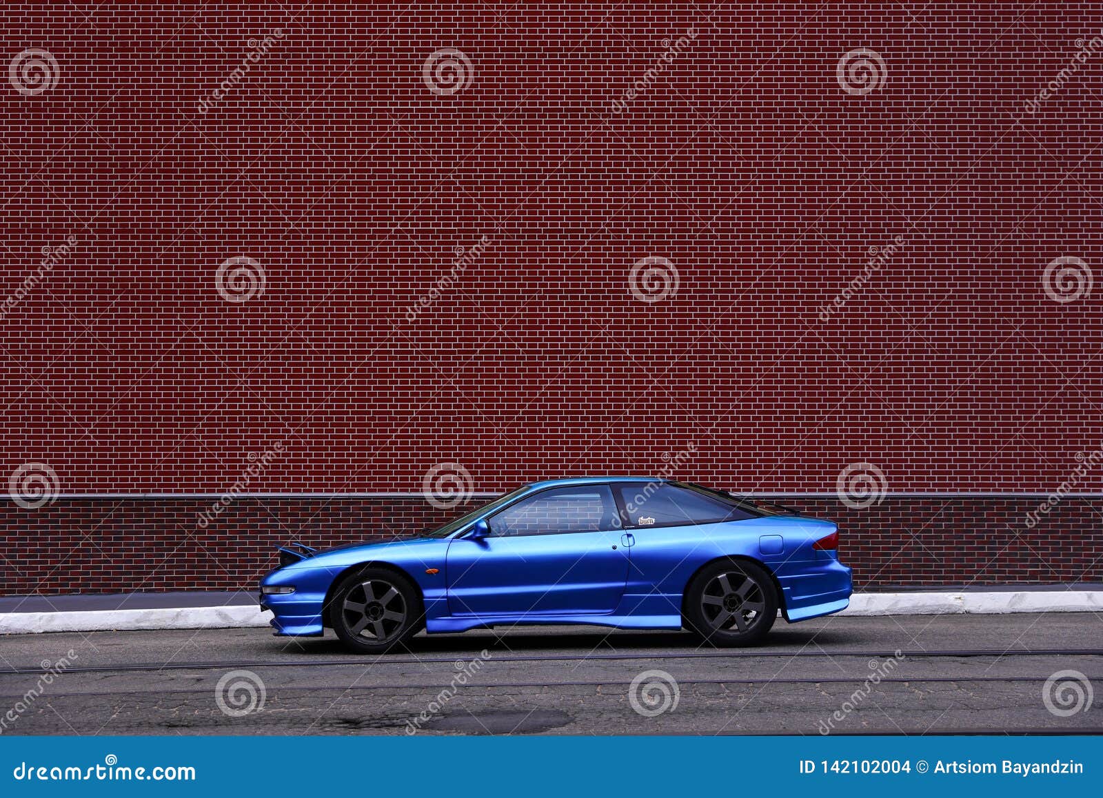 Ford Probe Blue stock photo. Image of classic, road - 142102004