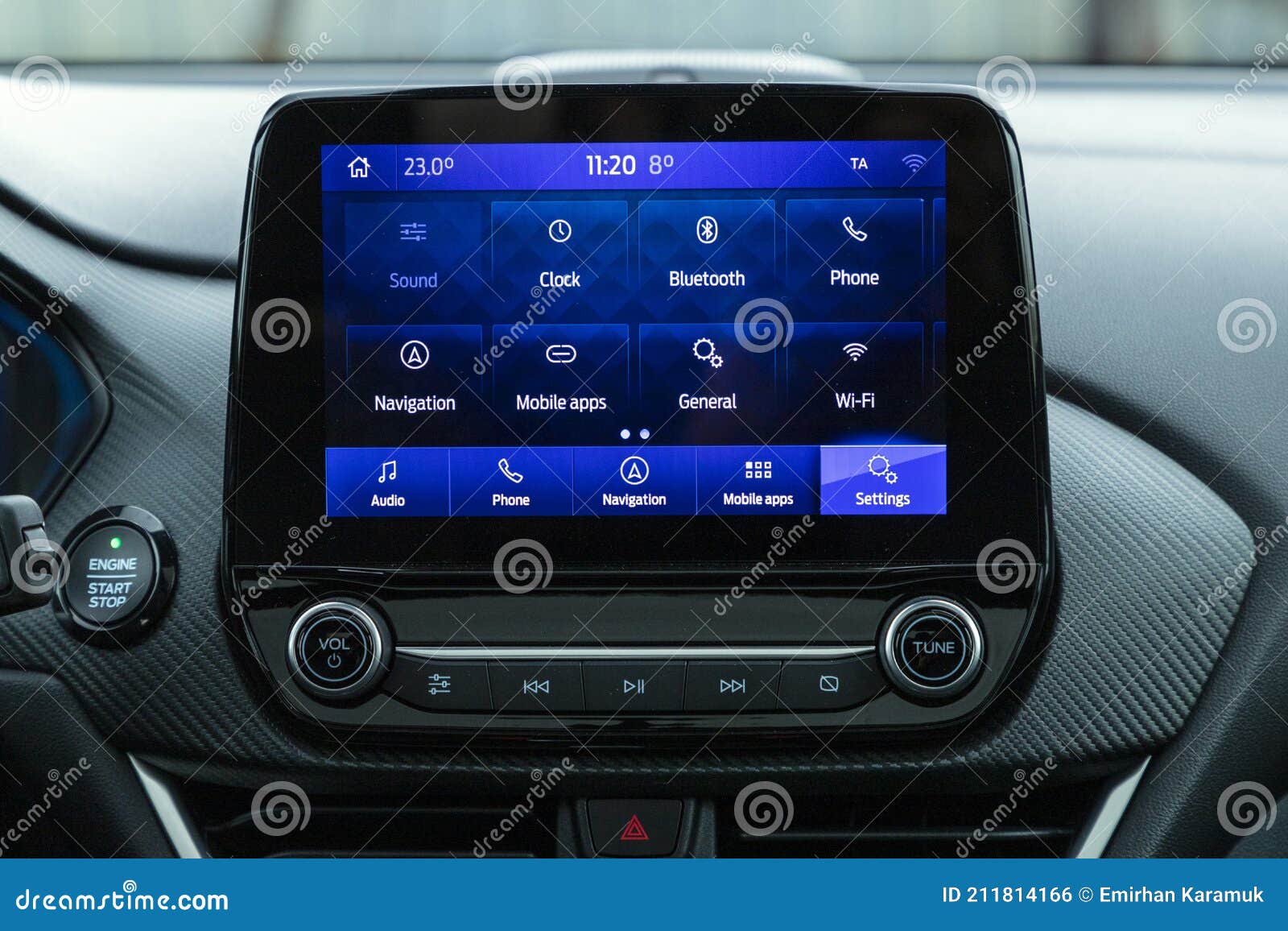 Ford Puma stock photo. Image of start, dashboard, crossover - 211814166