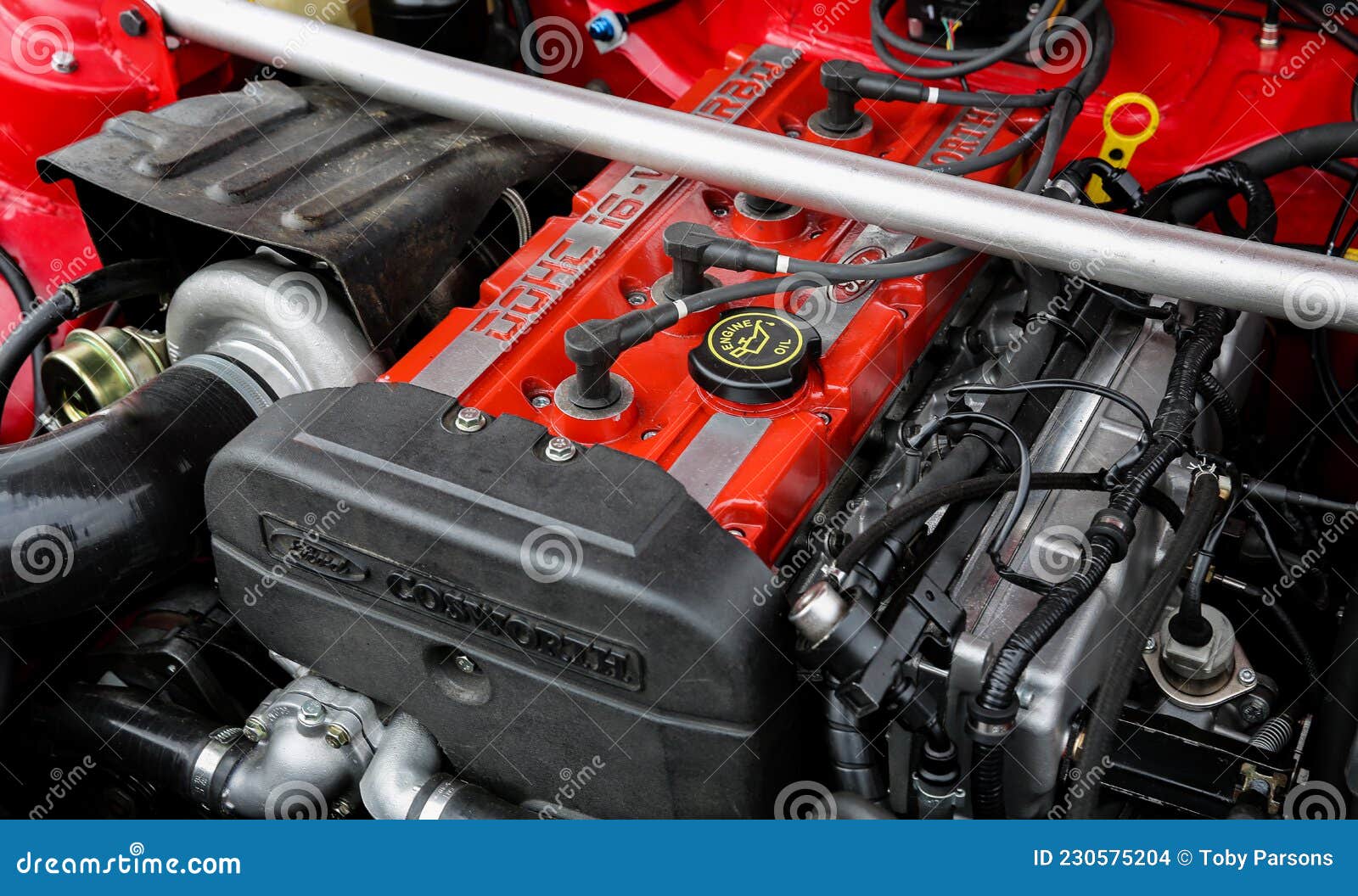 Ford Sierra Cosworth YB Engine Editorial Stock Image - Image of close ...
