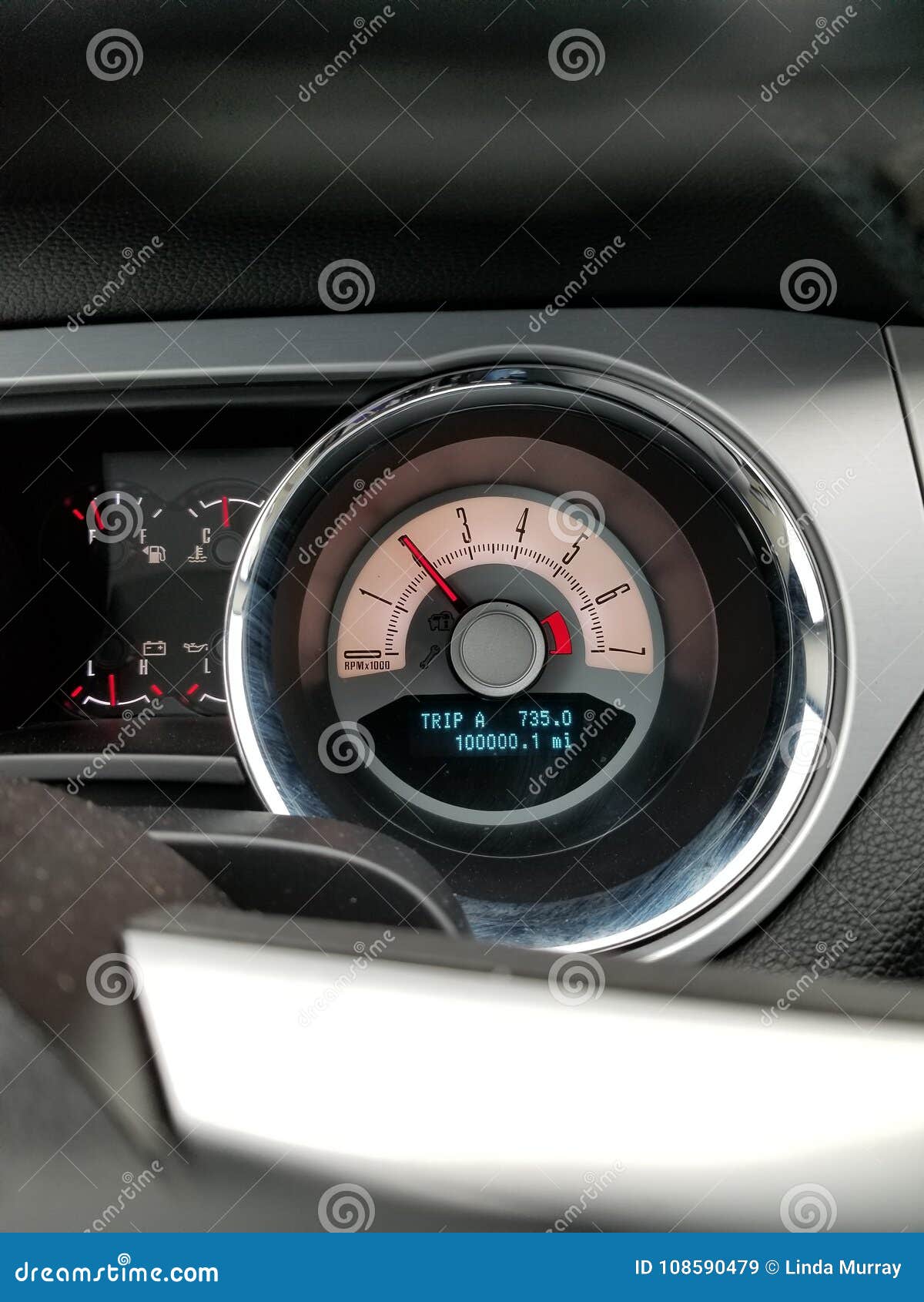 Ford Speedometer at 100000 Miles Stock Image - Image of ford ...
