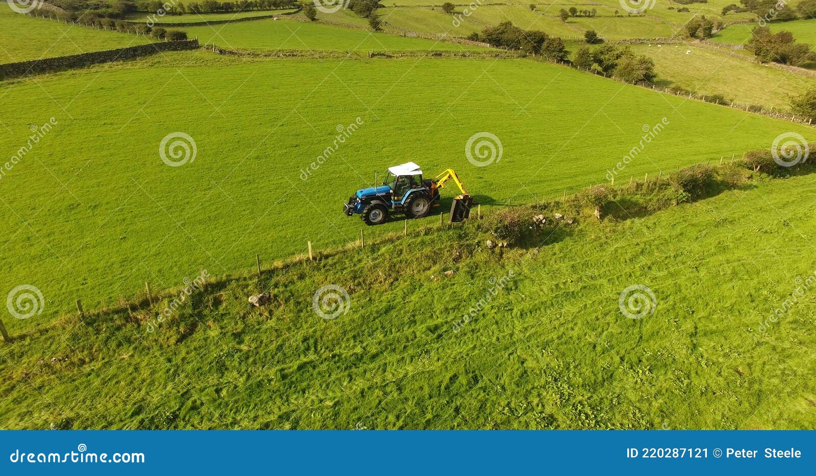 Ford Tractor Cutting Hedges on a Farm UK 5th May `21 Editorial Photo ...