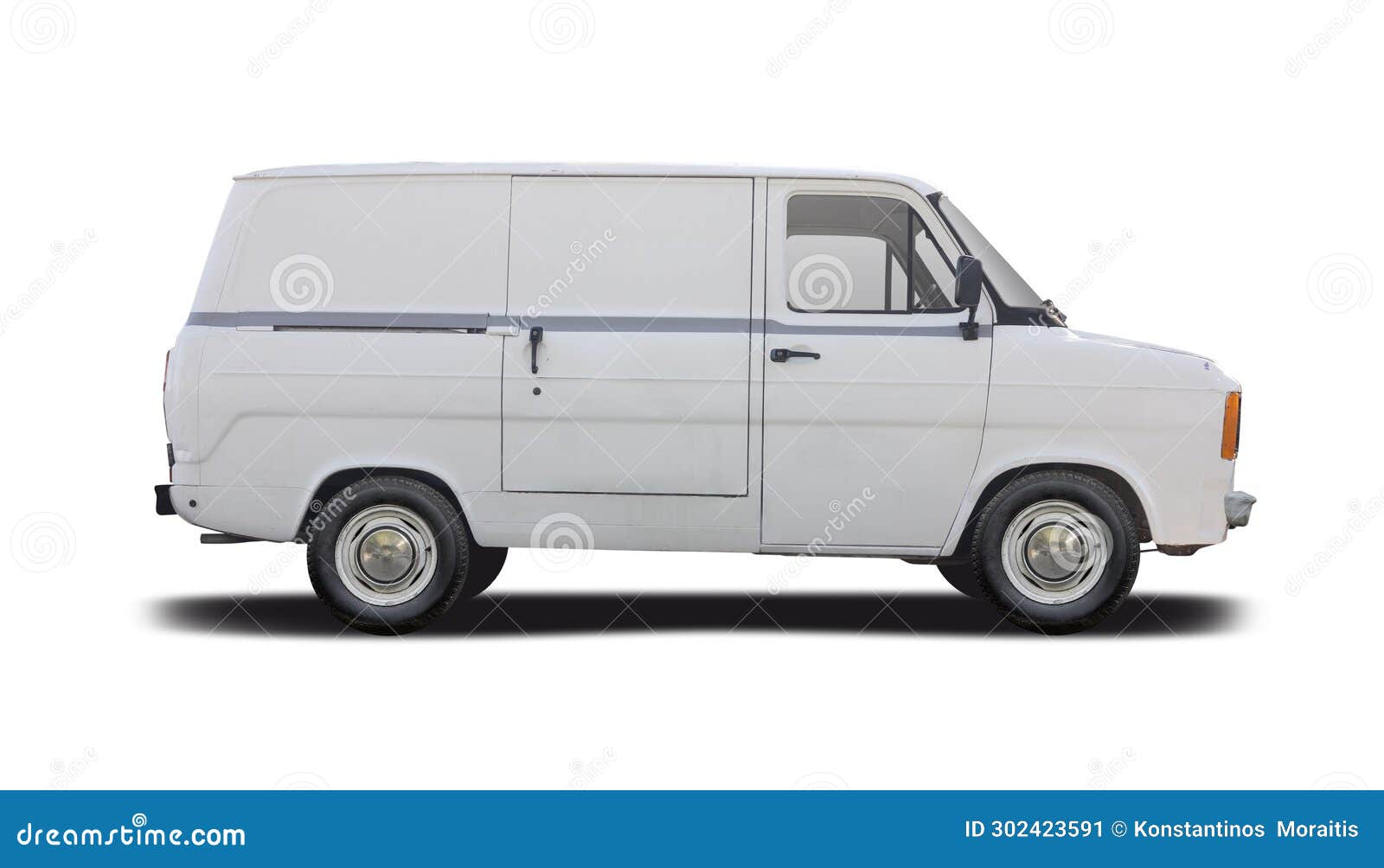 Ford Transit Classic Van Side View Isolated on White Background Stock ...