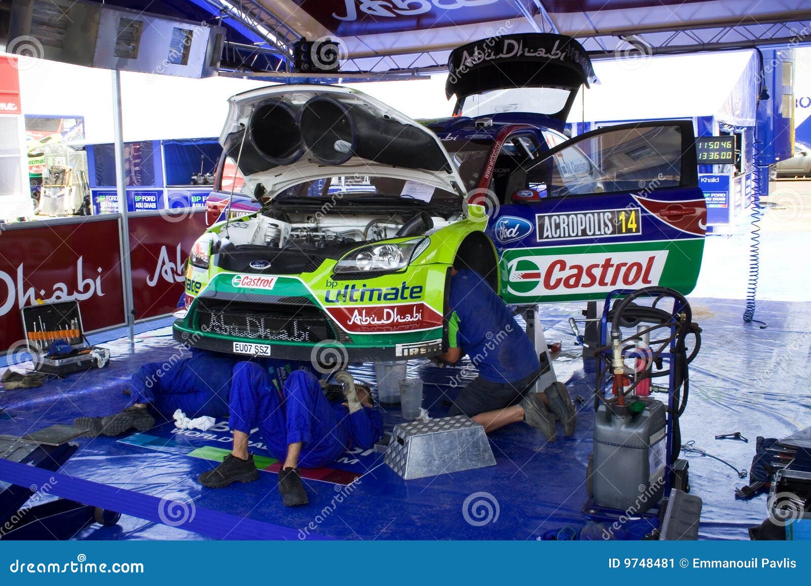Ford WRC team Service editorial photo. Image of design - 9748481