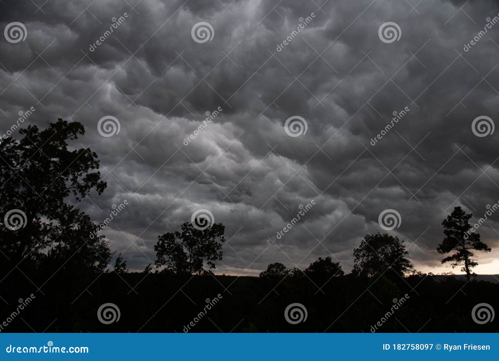 Foreboding Storm Clouds on the Horizon Stock Image - Image of ...