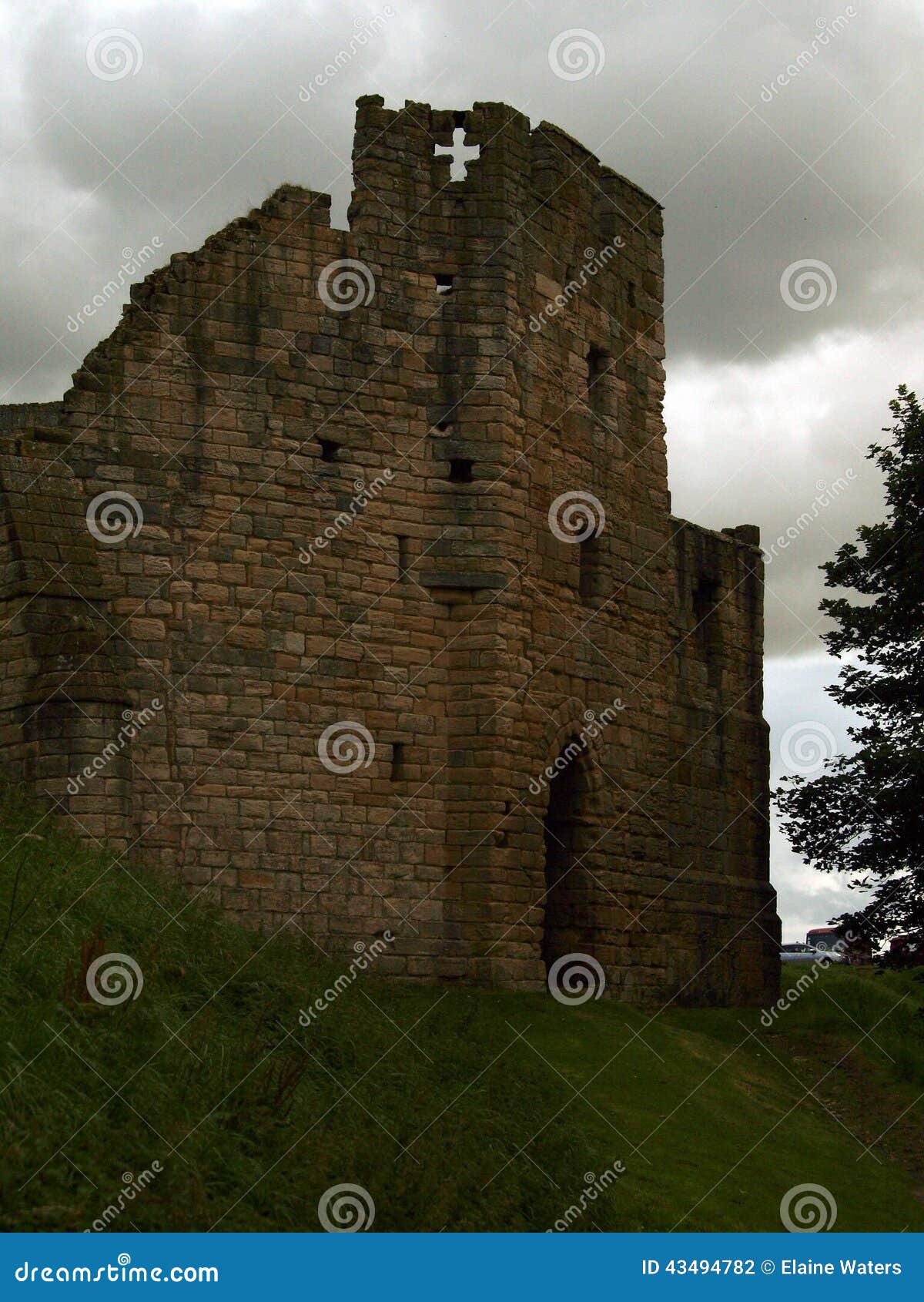 Foreboding stock photo. Image of northumbrian, ruins - 43494782
