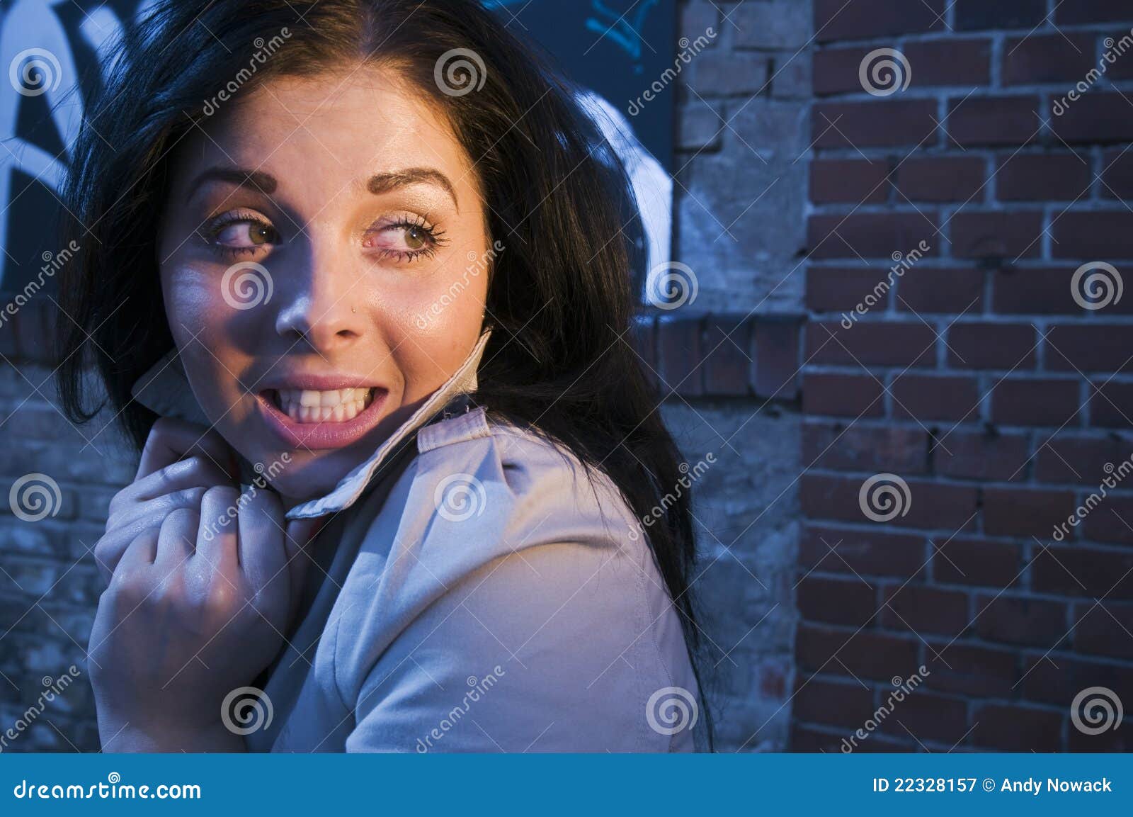 Foreboding of woman stock image. Image of adolescent - 22328157