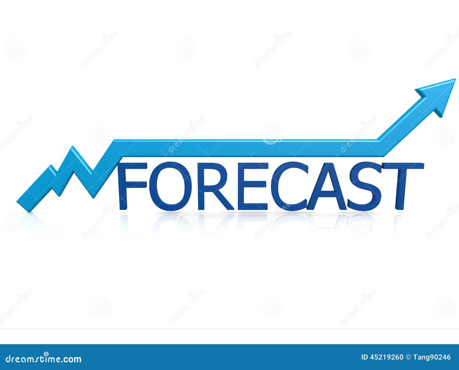 Forecast graph stock illustration. Illustration of benefit - 45219260