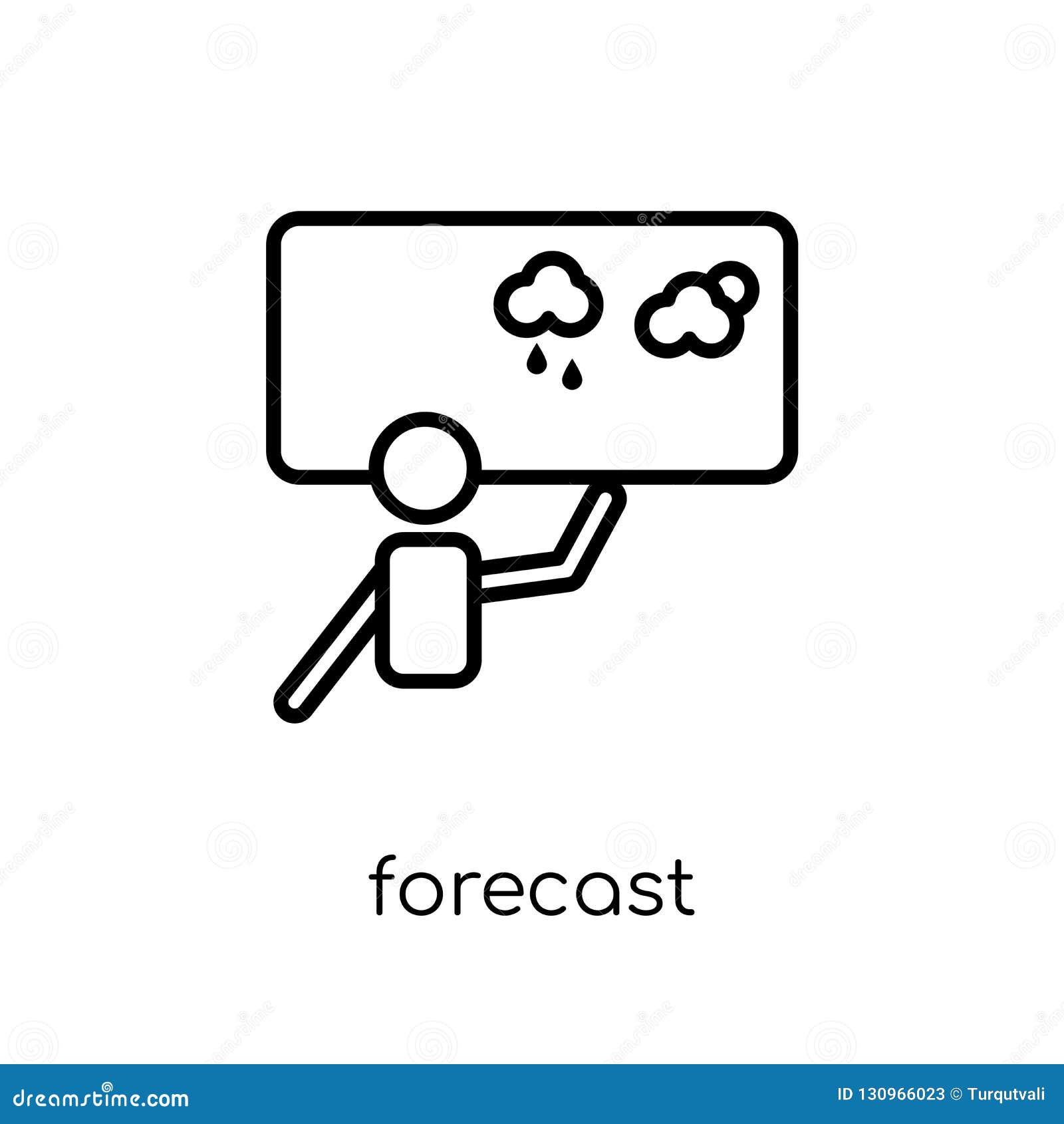Forecast Icon from Collection. Stock Vector - Illustration of statistic ...