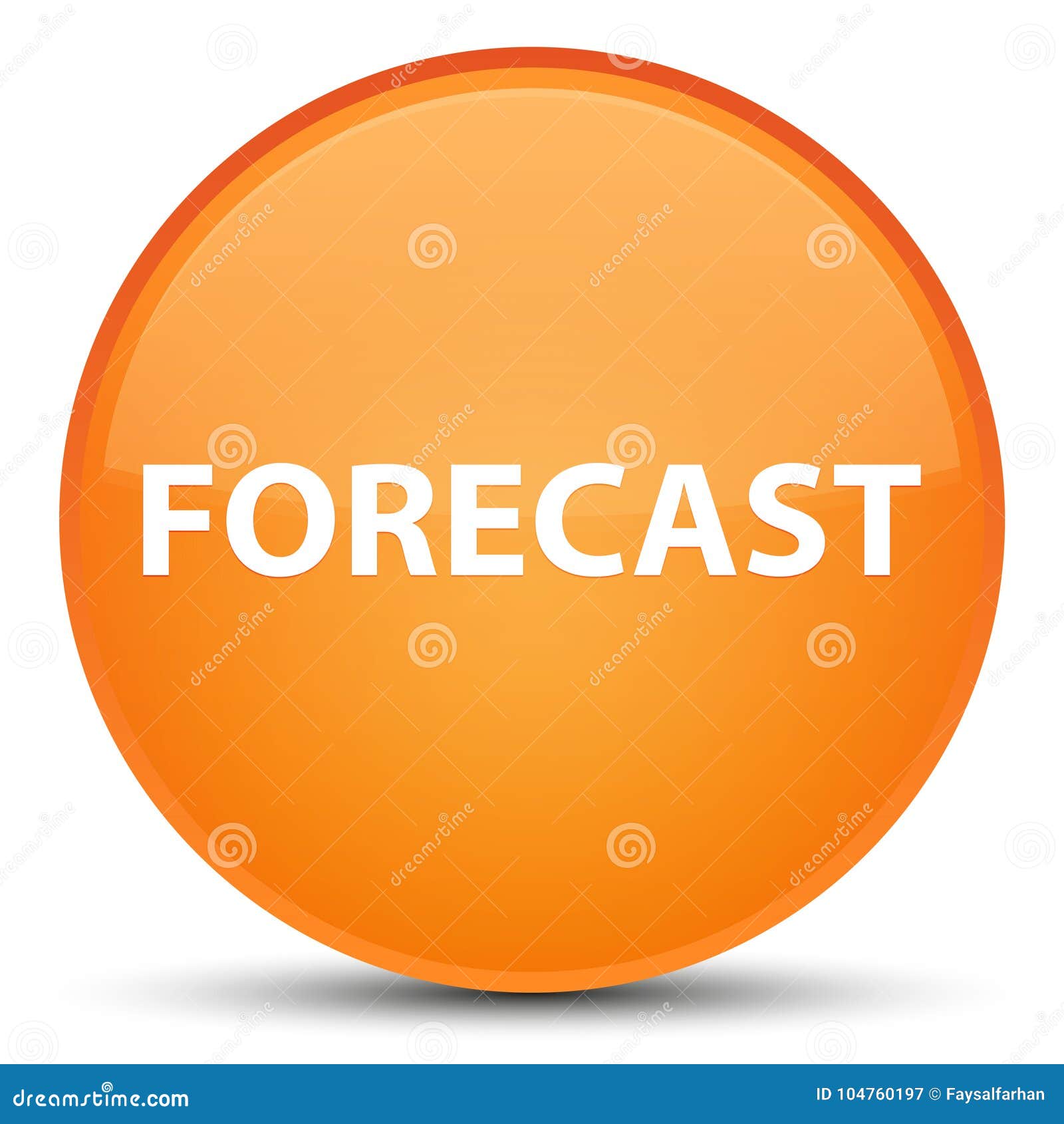 Forecast Special Orange Round Button Stock Illustration - Illustration ...