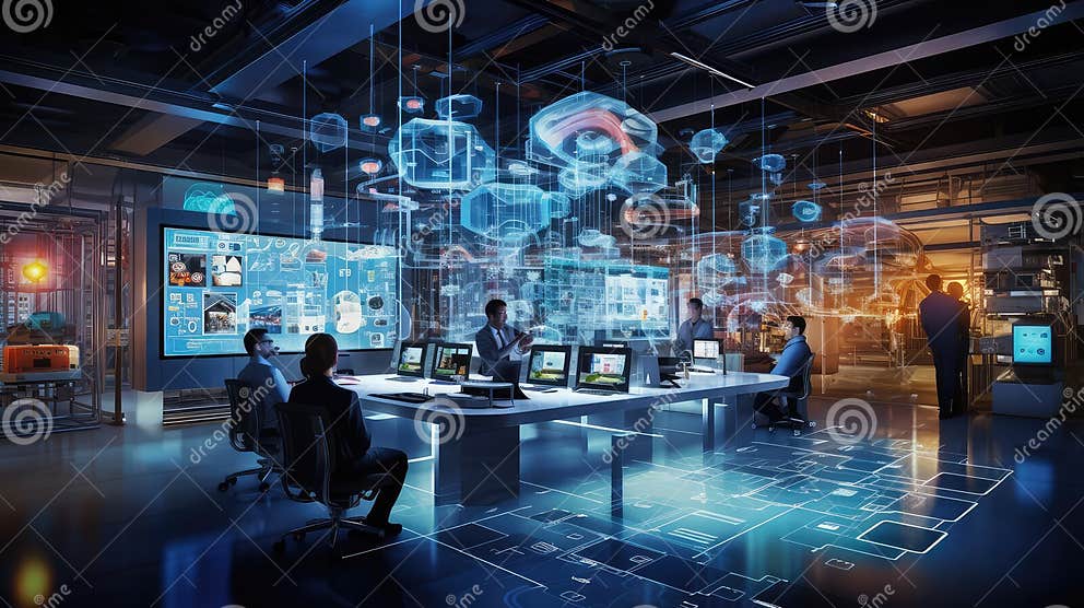 Forecasting Big Data Manufacturing Stock Illustration - Illustration of ...