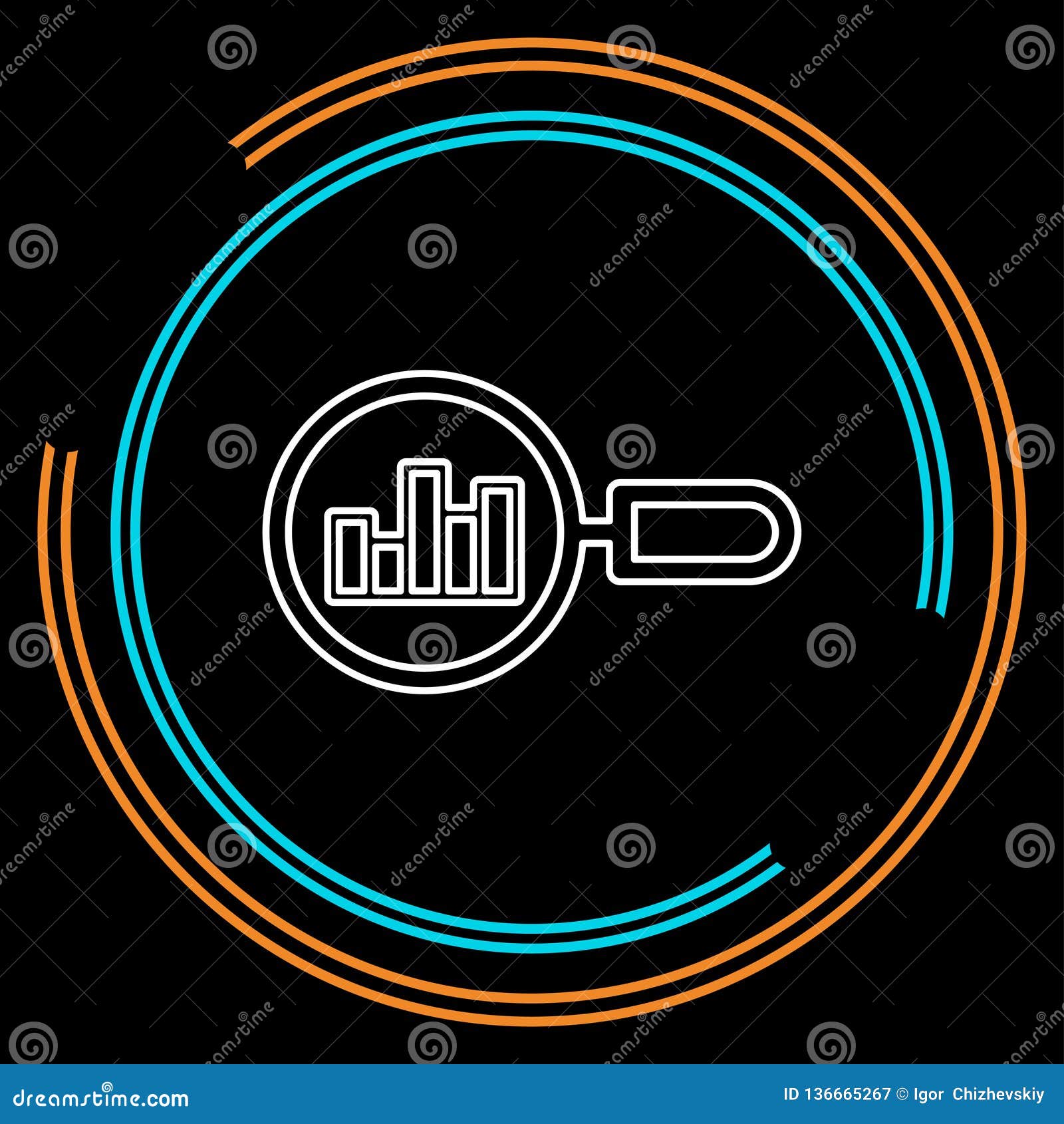 Forecasting Concept Icon. Analysis Illustration Stock Vector ...