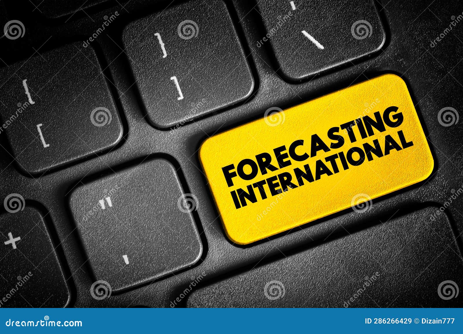 Forecasting International Text Concept Button on Keyboard for ...