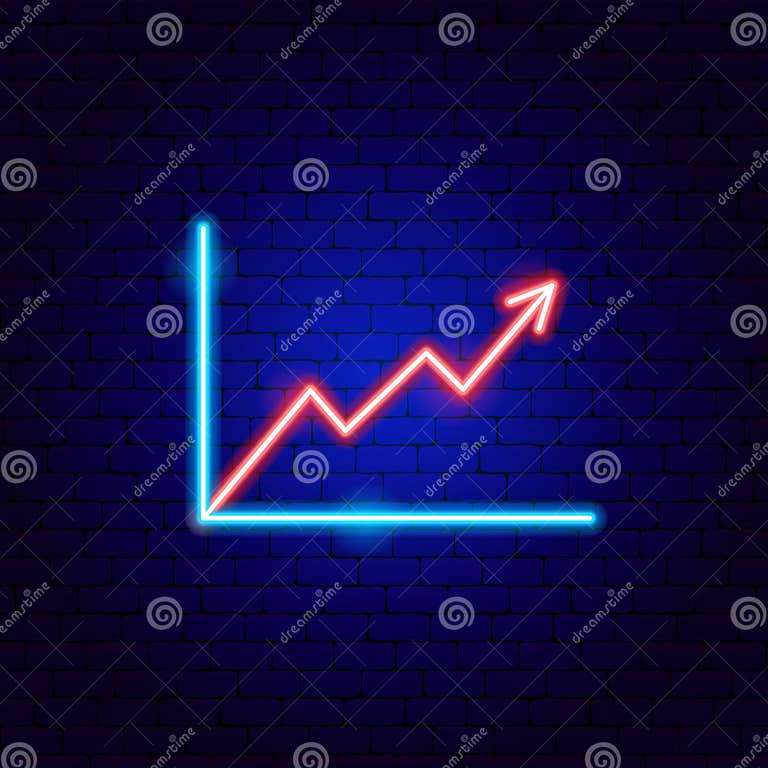 Forecasting Neon Sign stock illustration. Illustration of development ...