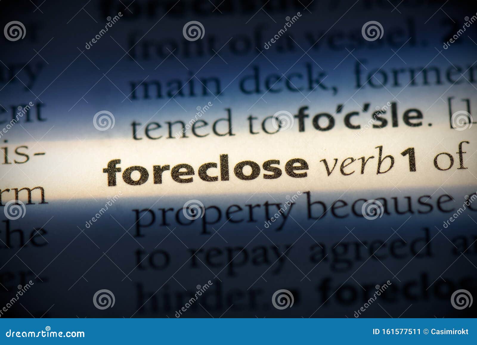 Foreclose stock image. Image of close, highlighted, macro - 161577511