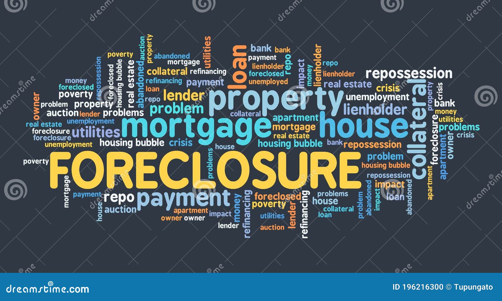 Foreclosure stock illustration. Illustration of property - 196216300