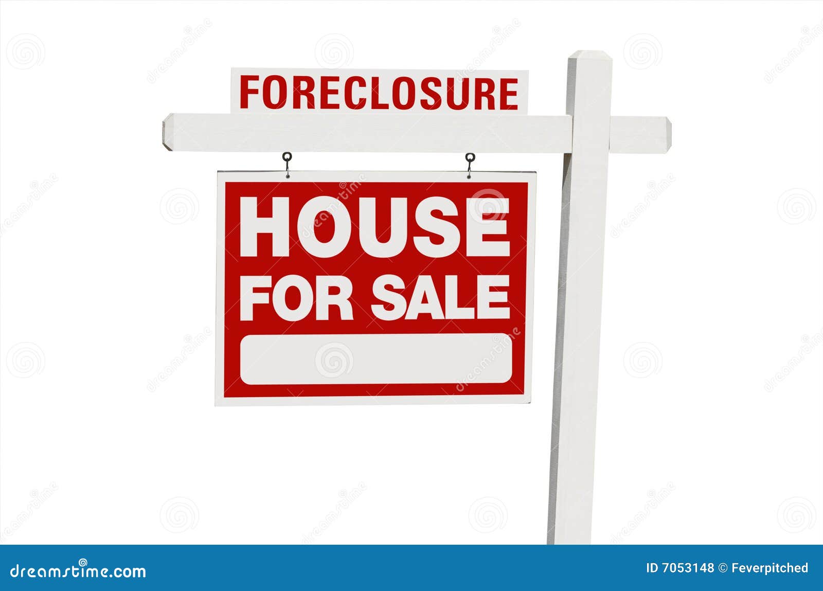 Foreclosure Home for Sale Real Estate Sign Stock Photo - Image of ...