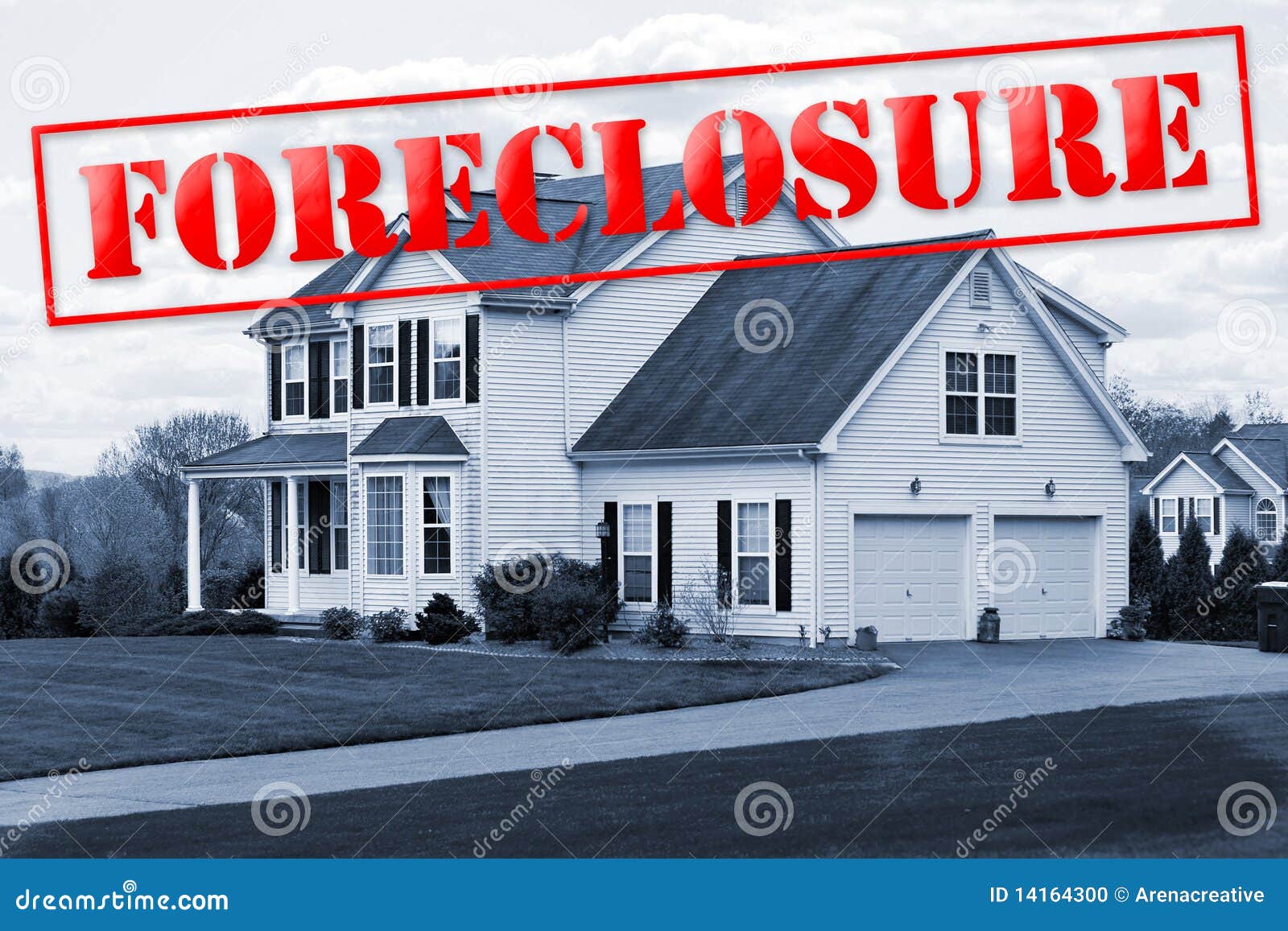 Foreclosure House stock photo. Image of business, home - 14164300