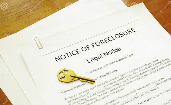 Foreclosure notice stock photo. Image of mortgage, foreclosure - 16453842