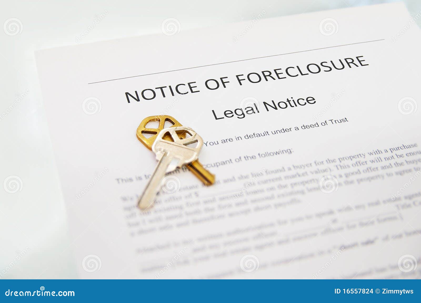 Foreclosure notice stock photo. Image of default, banking - 16557824