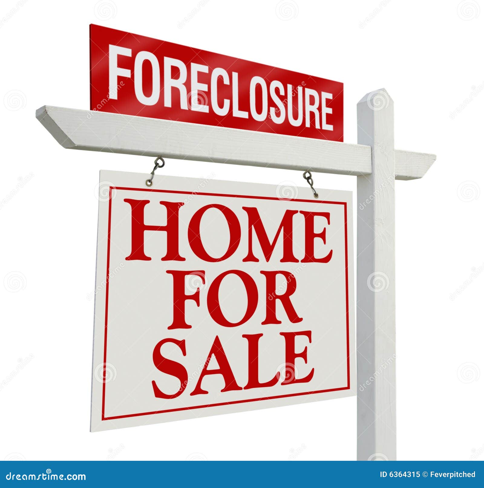Foreclosure Real Estate Sign Stock Image - Image of living, banking ...