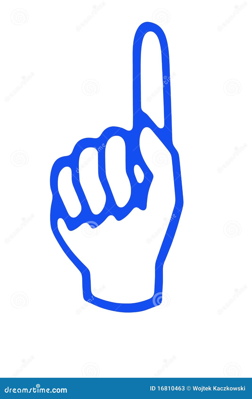 Forefinger stock illustration. Illustration of background - 16810463