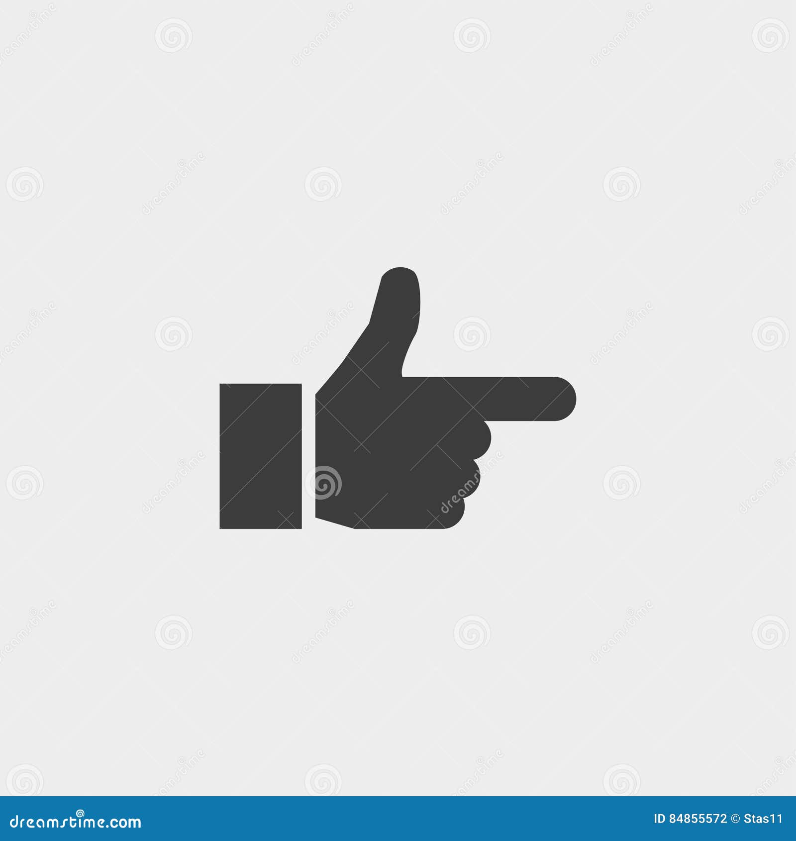 Warning Forefinger And Pointing Hand Labels Vector Illustration ...