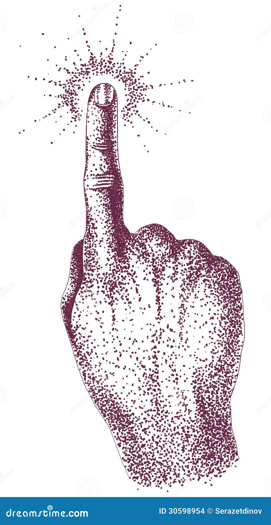 Forefinger stock vector. Illustration of human, person - 30598954