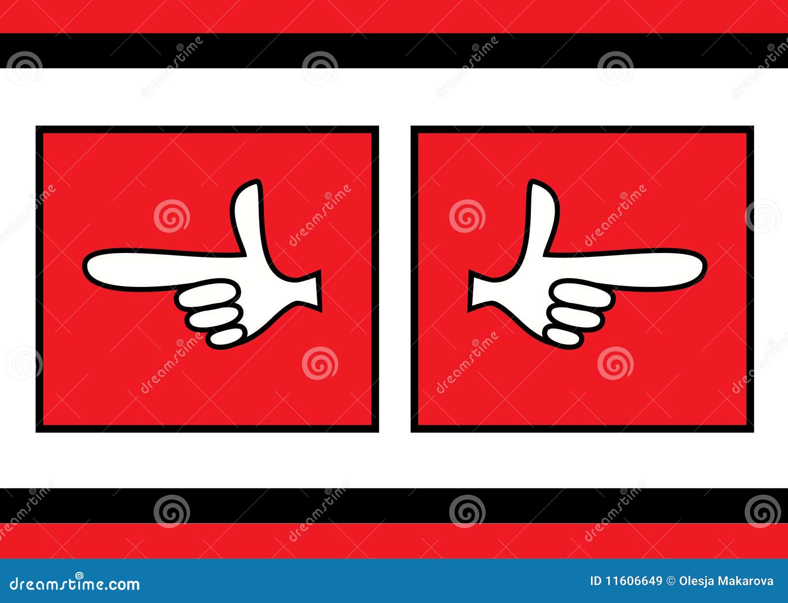 Forefinger Showing Direction Stock Vector - Illustration of sign ...
