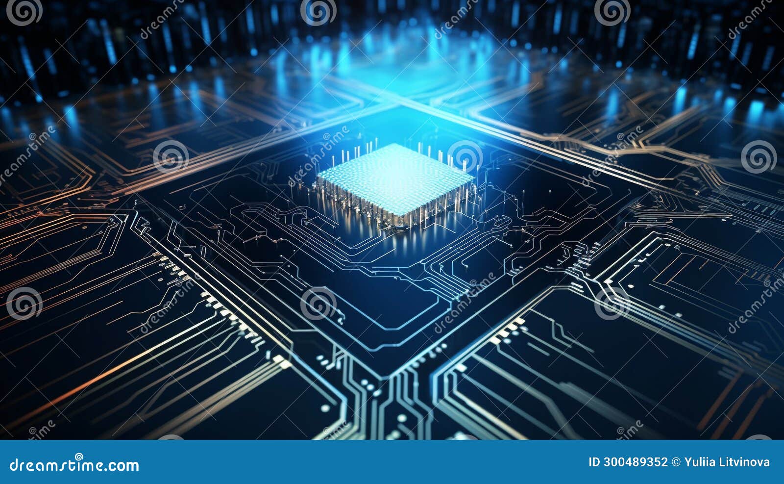 Electronic Chip, Future Technologies, Business, Neural Connections ...