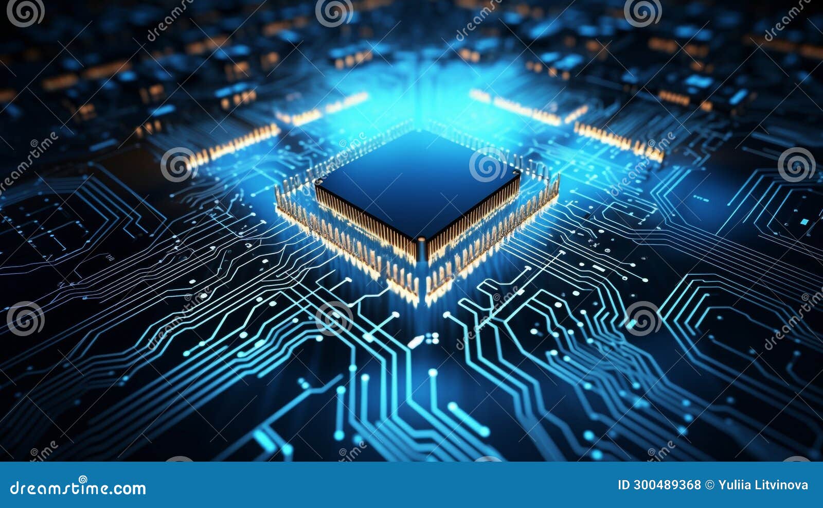 Electronic Chip, Future Technologies, Business, Neural Connections ...