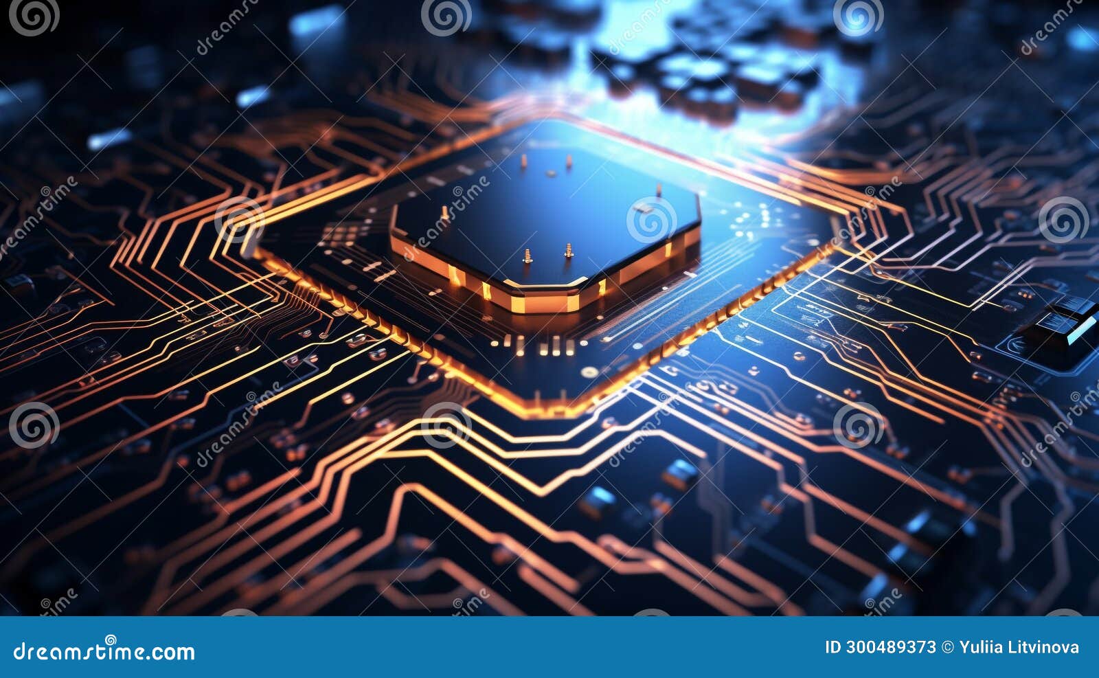 Electronic Chip, Future Technologies, Business, Neural Connections ...