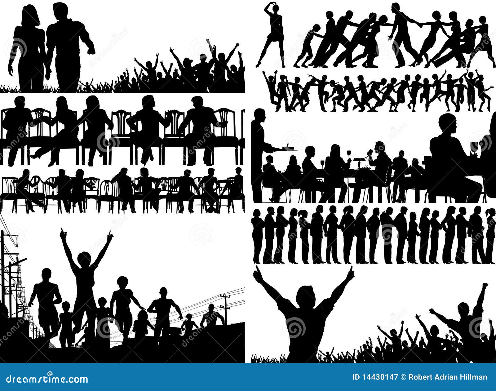 Foreground people stock vector. Illustration of kids - 14430147