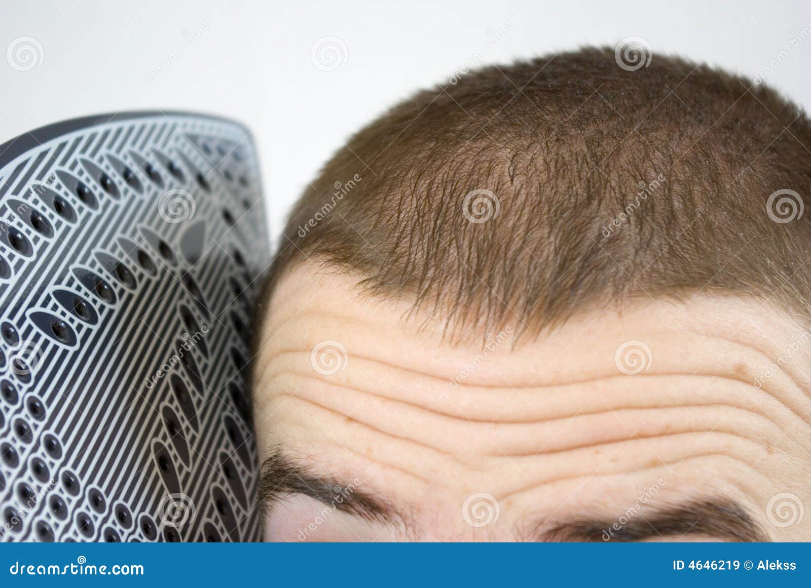 Forehead stock image. Image of hair, person, close, process - 4646219