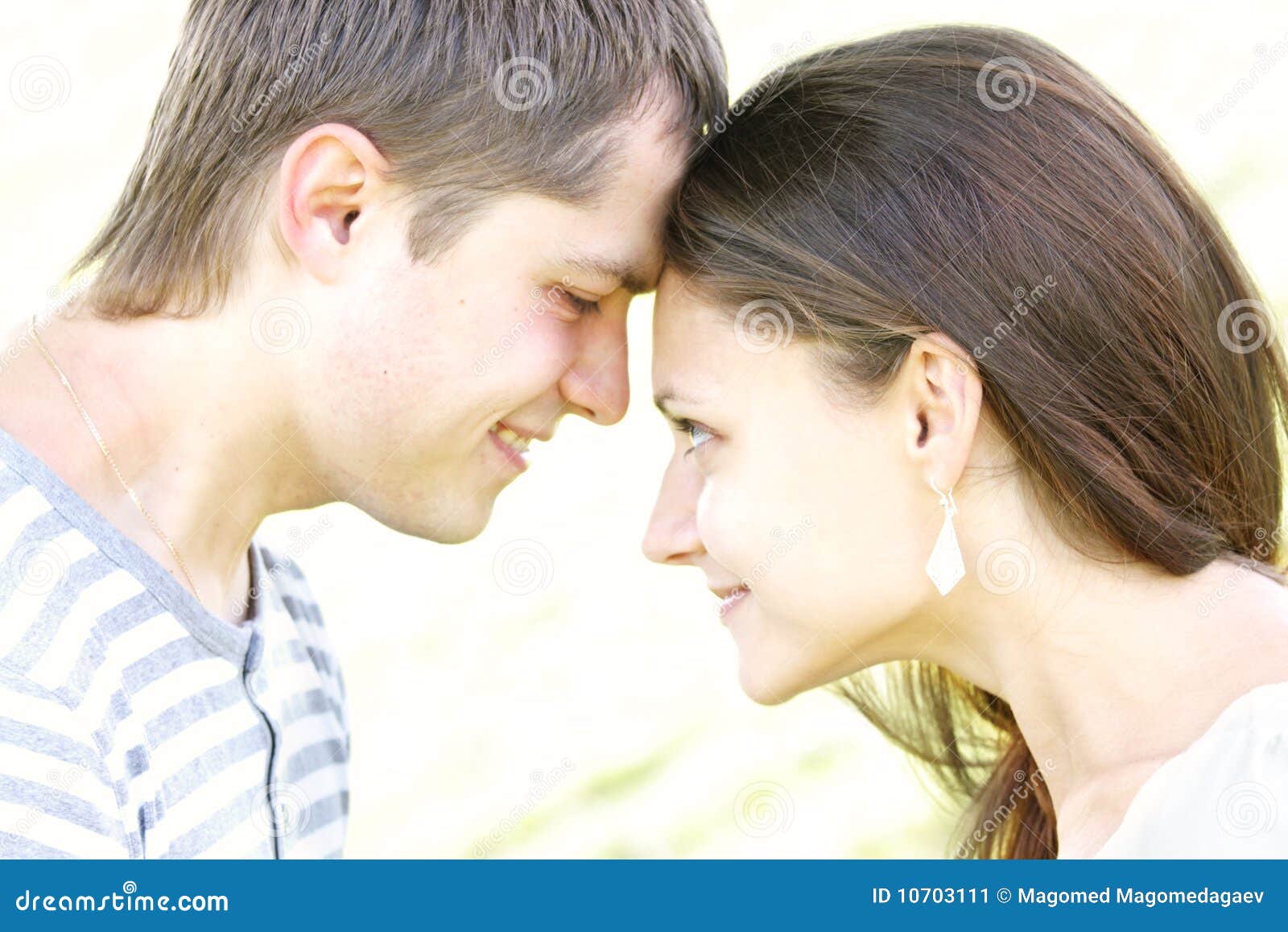 Forehead to forehead stock image. Image of person, girl - 10703111