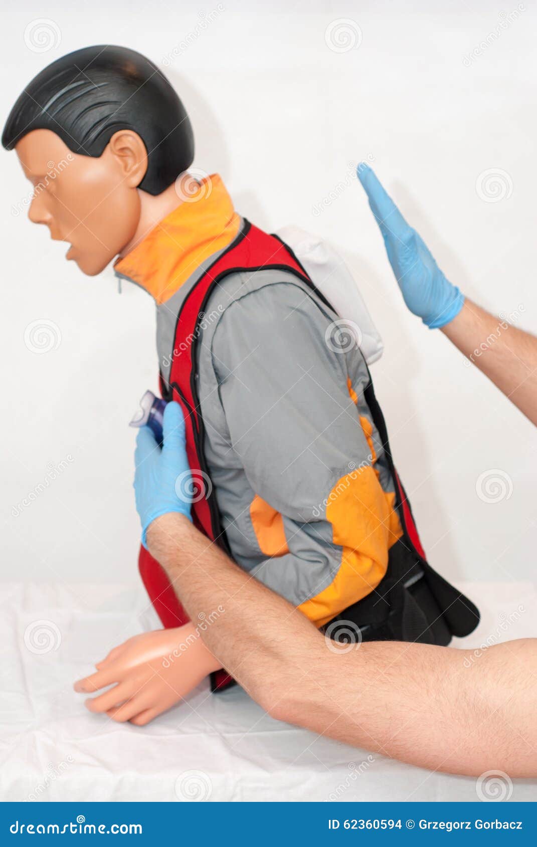 Foreign Body Airway. Choking Stock Photo - Image of health, cardio ...