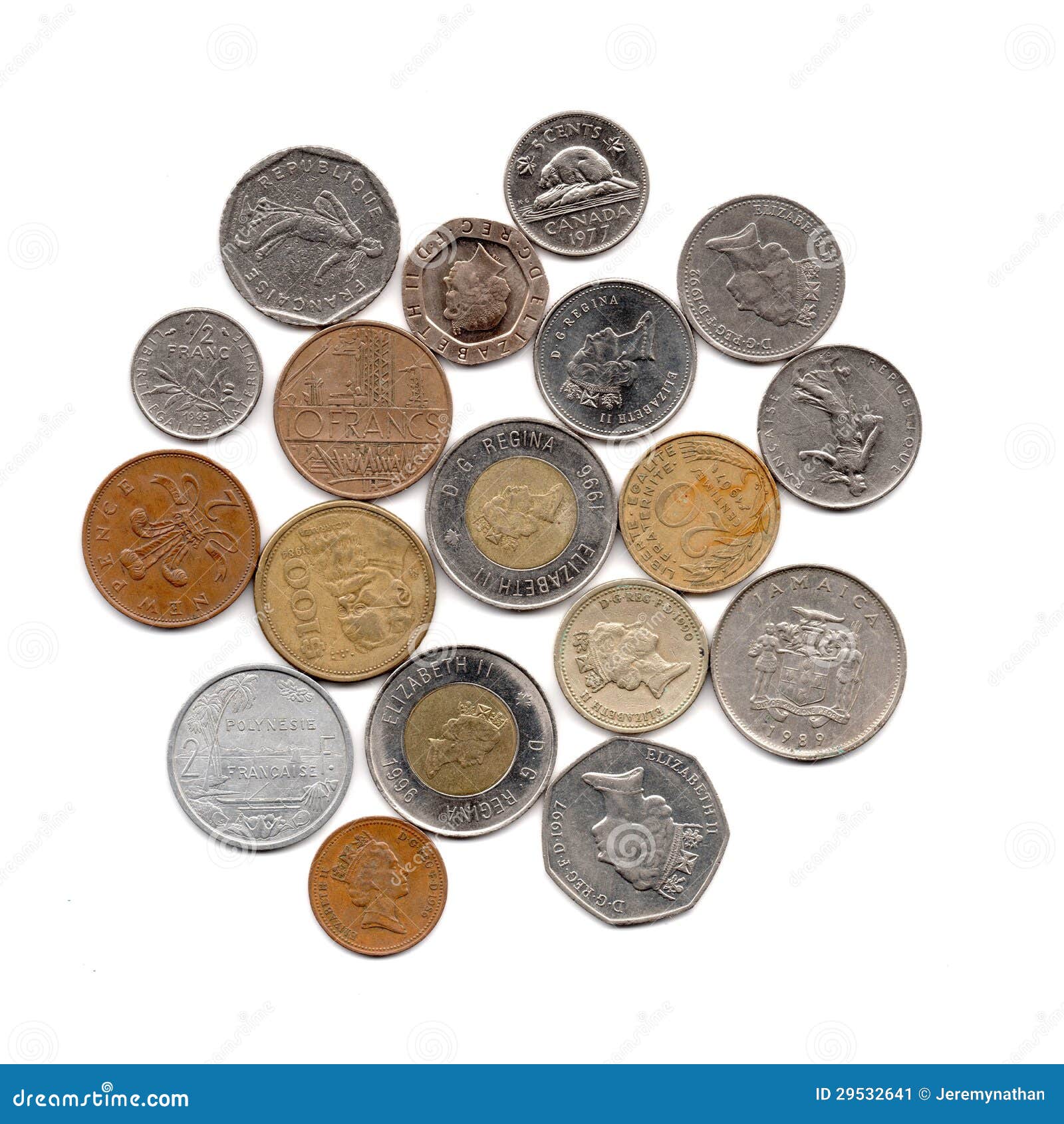 Foreign Coins stock image. Image of financial, europe - 29532641