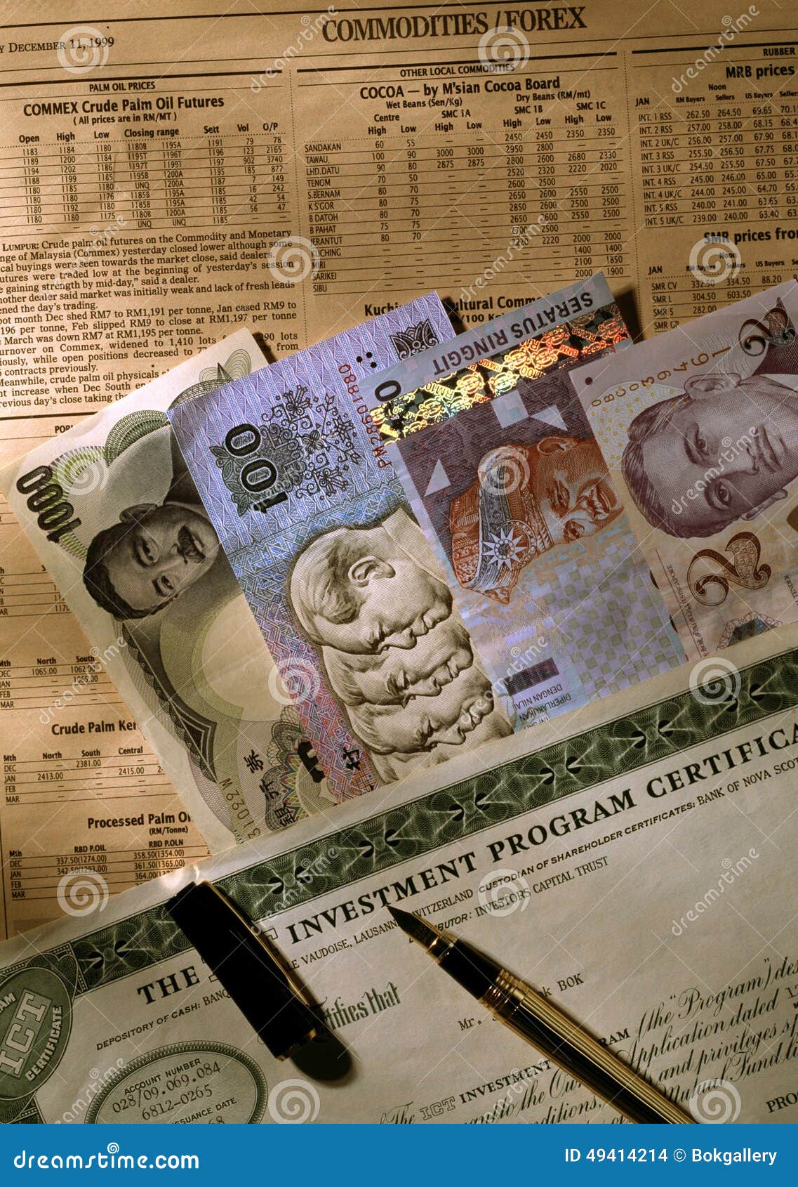 Foreign currencies notes stock photo. Image of money - 49414214